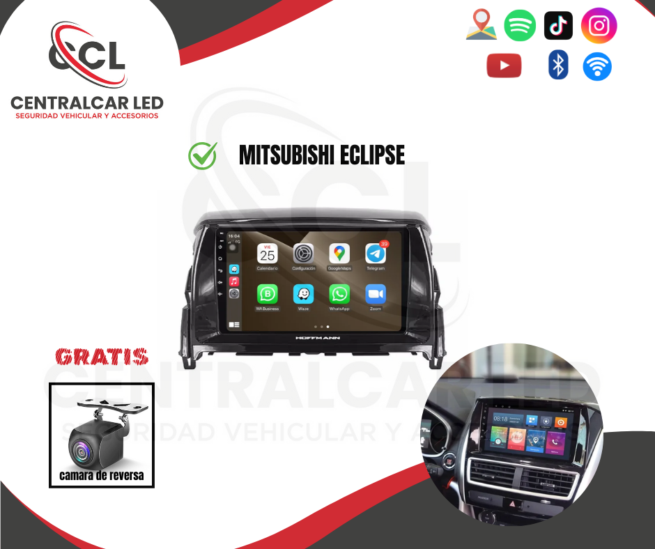 RADIO ANDROID MITSUBISHI ECLIPSE | CENTRALCAR LED